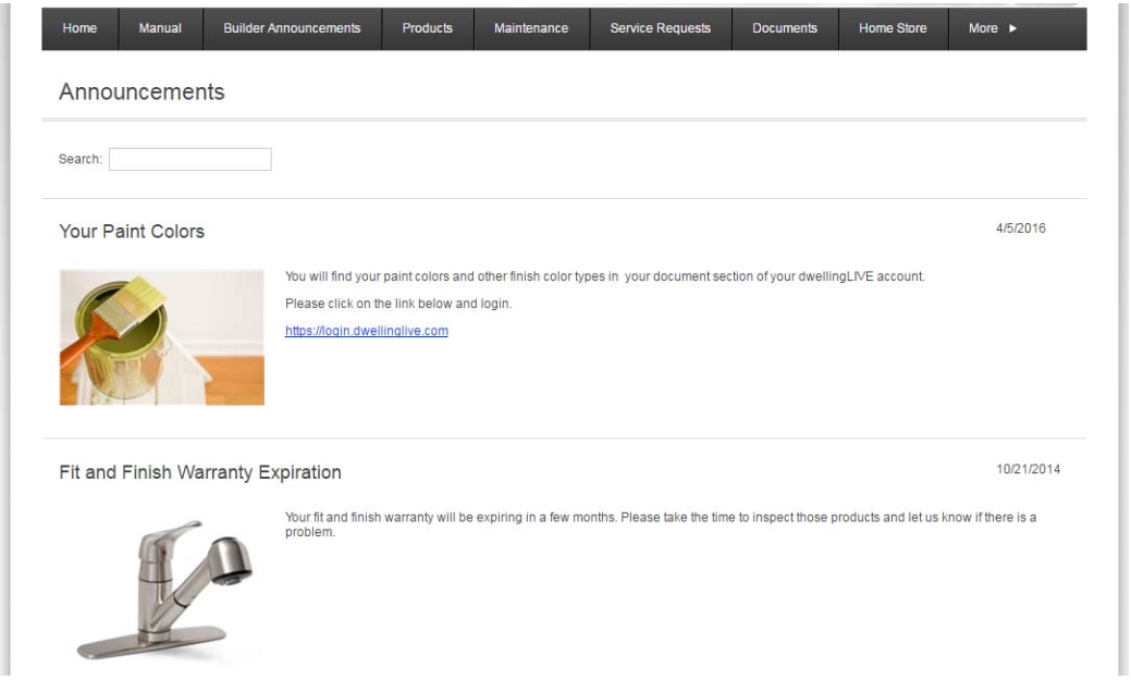 dwellingLIVE Site Overview