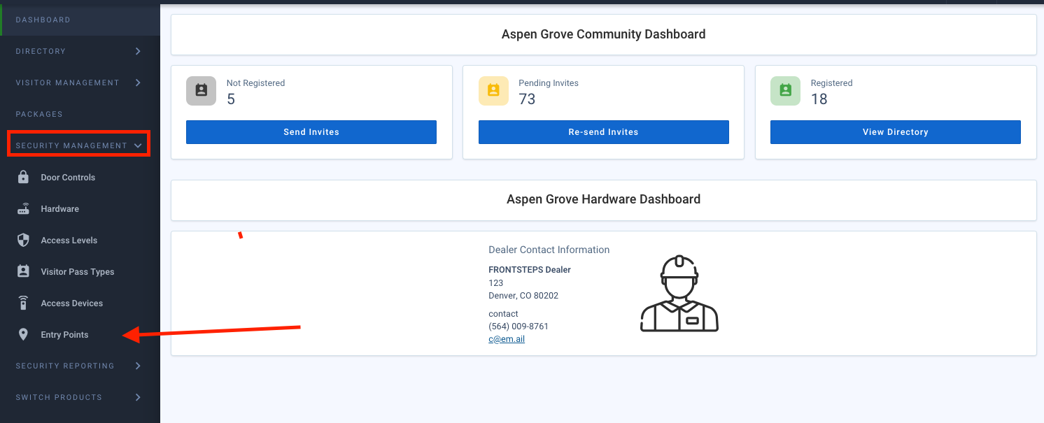Manager Add, Edit, and Delete Entry Points