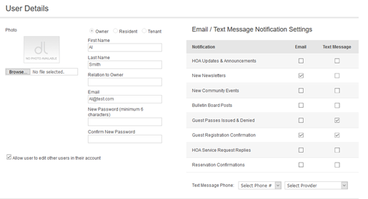 Resident - Managing Notifications