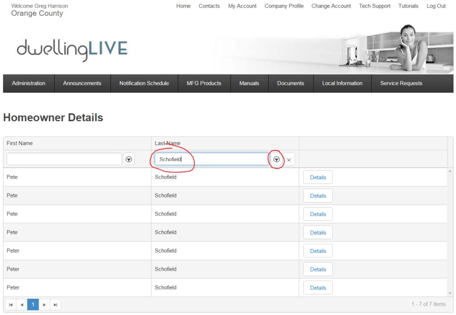 Homeowner - Login Information