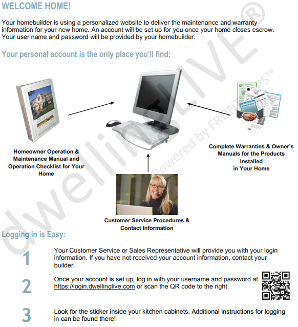 Homeowner - dwellingLIVE Brochure