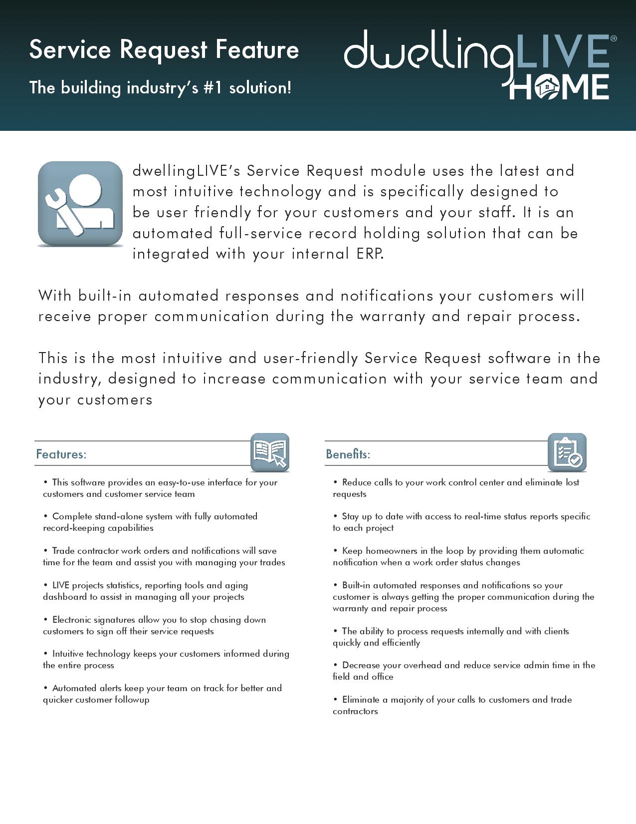 Homeowner - Service Request Brochure