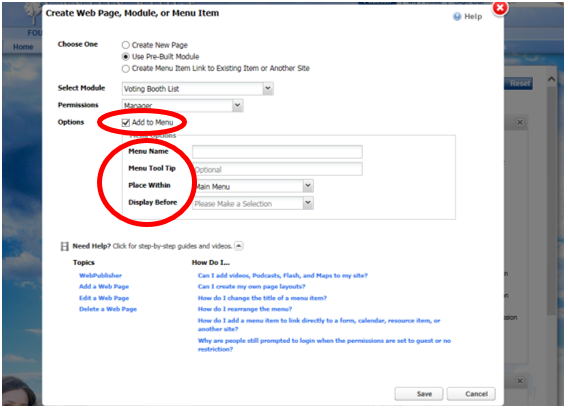 Site Admin - Voting Booth
