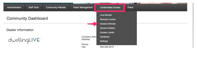 Dealer - Adding New Credentials to dwellingLIVE Community