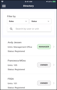 Resident - FRONTSTEPS Mobile App