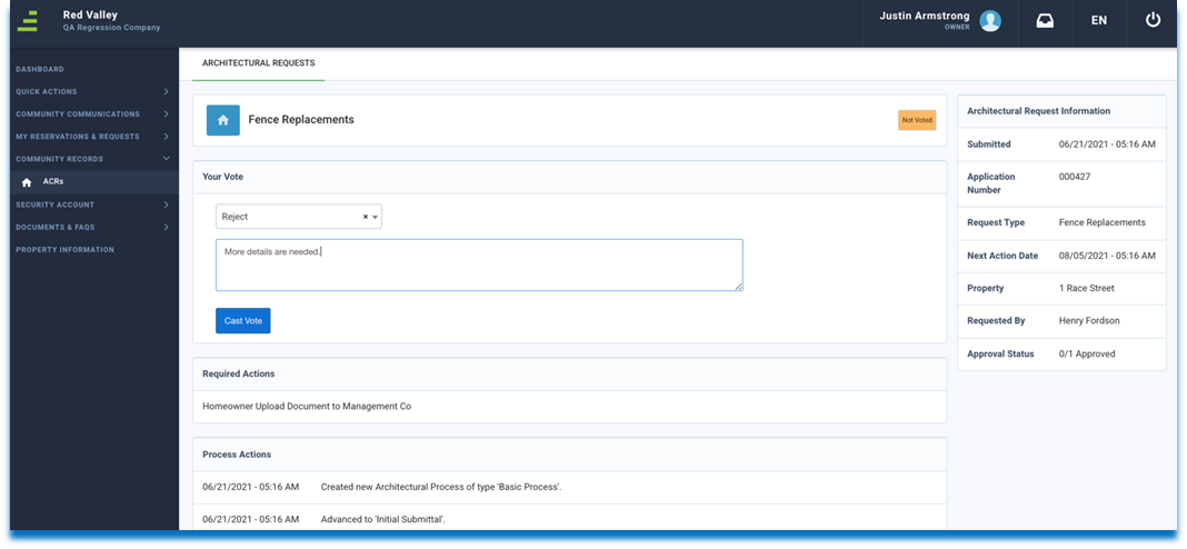 Resident- Architectural Change Request Guide - FRONTSTEPS Community
