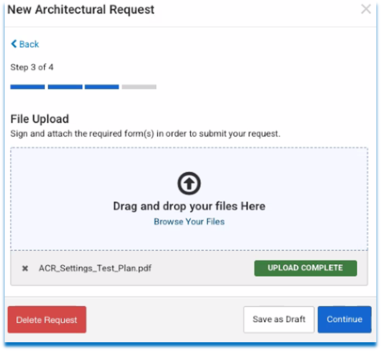 Manager- Architectural Change Request Guide - Community Portal
