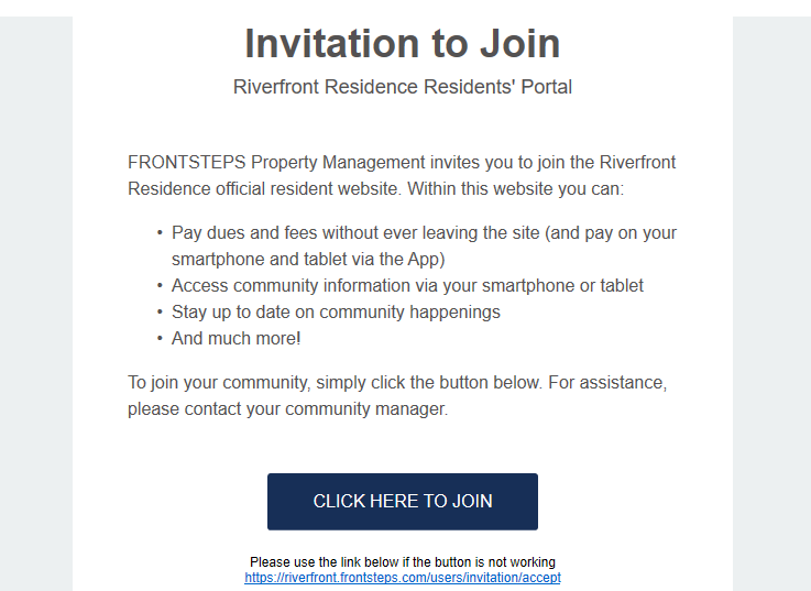 Resident - Accessing Your Community Portal